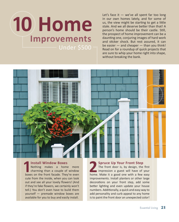 Essential Living personally branded magazine - Essential Engine