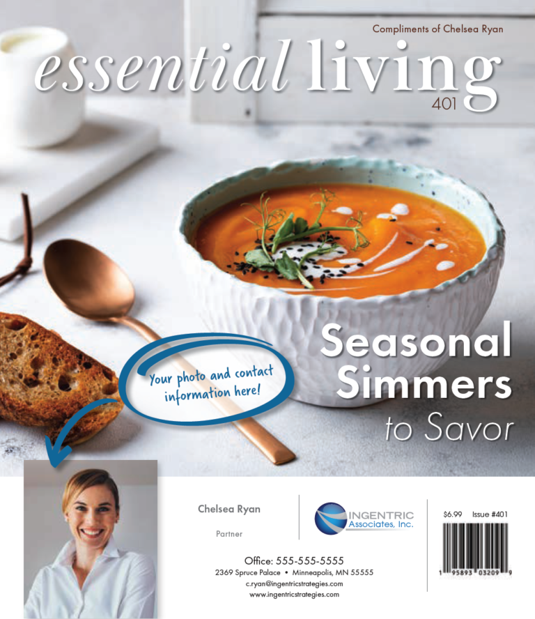 Essential Living personally branded magazine - Essential Engine