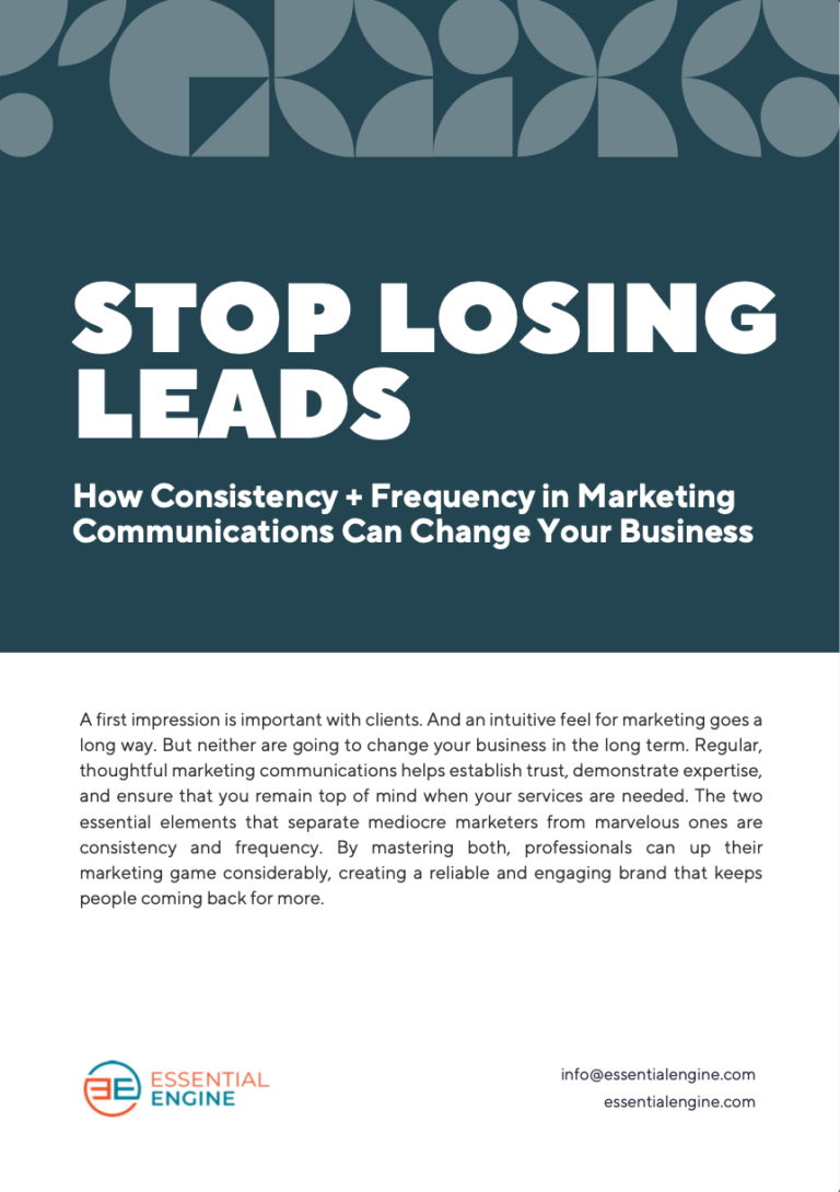 Stop Losing Leads - Essential Engine
