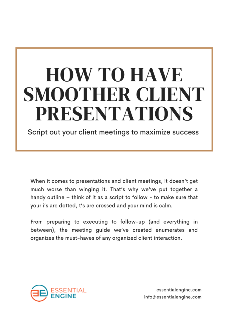 Scripts for Smoother Client Presentations - Essential Engine